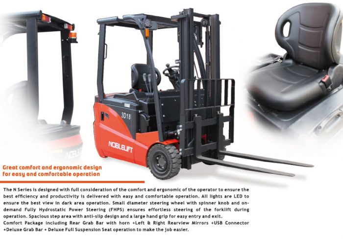 3-Wheel FE3D N Series - Noblelift Forklift | MasterLift